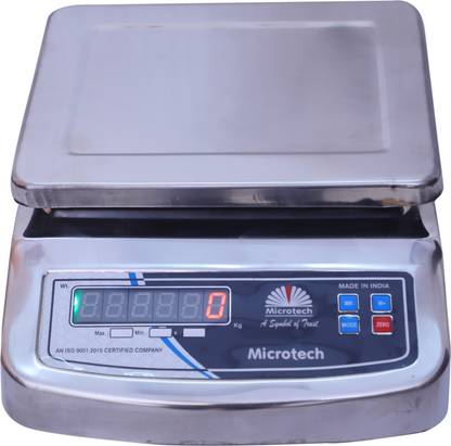 Microtech 30kg Digital weighing scale for home and shop stainless steel Weighing Scale Price in ...