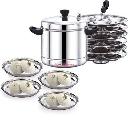 Klassi Kichen Stainless Steel Idli Cooker,Idly Maker Set with 6 Plates ...