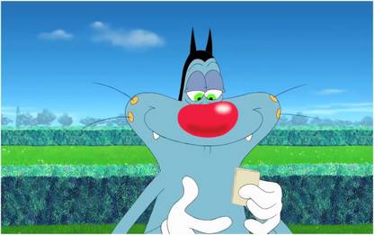 Oggy And The Cockroaches Poster For Room Paper Print - Animation ...