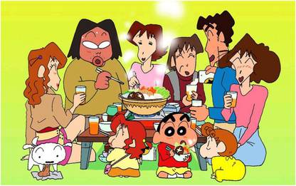 Shin Chan Cartoon Poster For Room Paper Print - Children, Animation ...