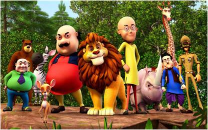 Motu Patlu Poster For Room Paper Print - Animation & Cartoons posters ...