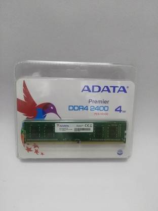 ADATA PREMIER DDR4 4 GB (Single Channel) PC DRAM (AD4U2400J4G17 ...