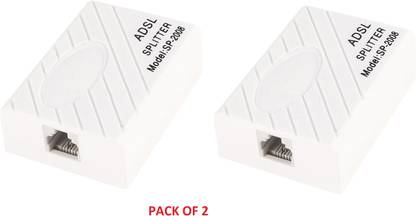 TEQGO Splitter/ADSL Filter/DSL Filter RJ11 for Landline Telephone and ...