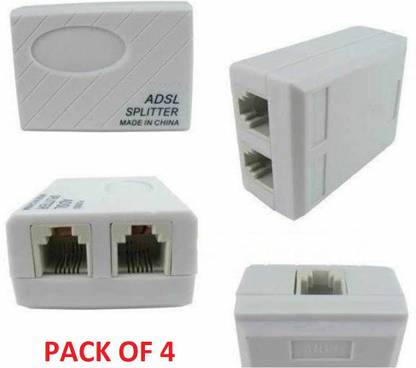 TEQGO Splitter/ADSL Filter/DSL Filter RJ11 for Landline Telephone and ...