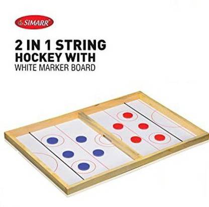 RD Zoom Enterprises 2 in 1 String Hockey With White Marker Board Game ...