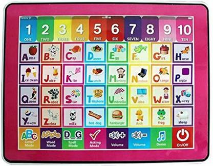 NAVRANGI Y Pad Touch Screen ABC Alphabet & 123 Numbers Learning Tab for ...