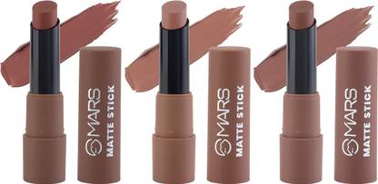 MARS 3 Brown Shades Matte Lipstick Set to Lift Up & Light Your Mood - Price in India, Buy MARS 3 ...