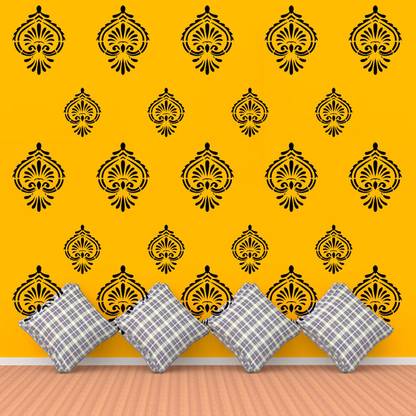 ARandNJ Painting Wall Stencils Pack of 1 (Size:- 16X24 Inch) RAJASTHANI ...