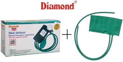 DIAMOND Dial Deluxe Bp Apparatus with Green Rubber Bag (Long /Short ...