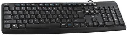 Circle Caliber Wired USB Standard Multi-device Keyboard Compatible with ...