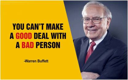 Warren Buffett Poster For Room Paper Print - Quotes & Motivation ...