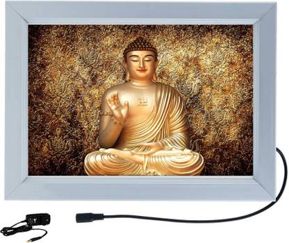 DESIGNING HUB BUDHHA BHAGWAN JI 18 inch ELECTRONIC LED FRAME ...