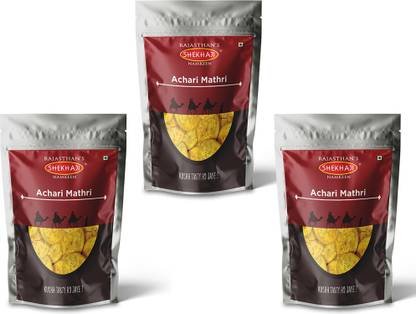 shekhaji Achari Mathri 600g (Pack of 3-200gm each) Price in India - Buy ...