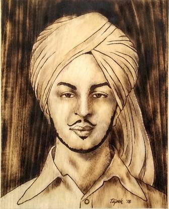 Bhagat singh PhotoPaper Print Poster Photographic Paper - Personalities ...