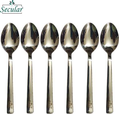 Secular Stainless Steel Dinner Spoon Set, SET of 6, 19.2x4.0cm ...