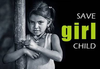 Poster Save Girl Child Poster Series 1 Large Poster sl2003 (36x24 ...