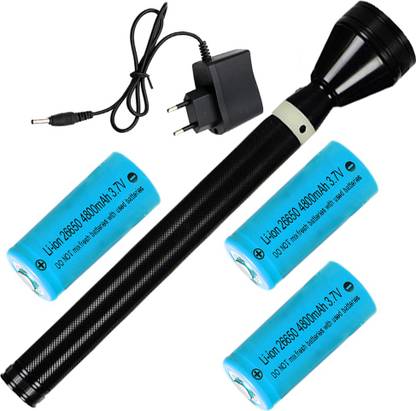 SMALL.SUN 1300Meter 3 Mode High,Low,Sos 34CM Rechargeable Metal Body ...