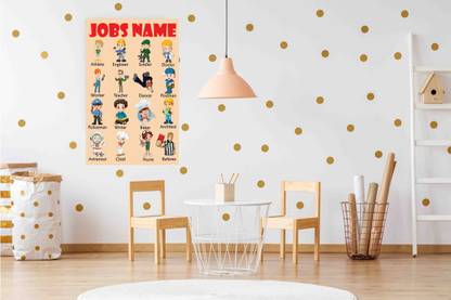 Different Jobs Name Sticker Poster|Educational Sticker Poster For ...