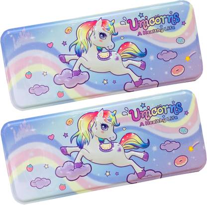 Flipkart.com | KOBBET 2 ps unicorn 3D metal geometry box for kids dual ...