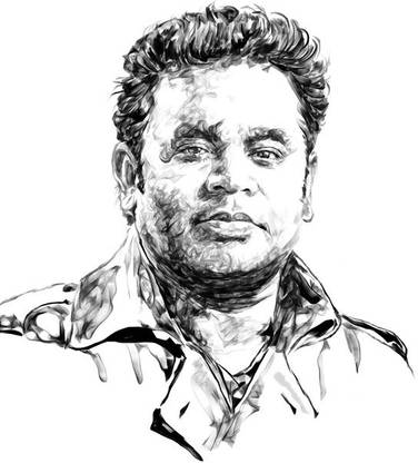 Poster A R Rahman Photo Art (Large Poster, 300GSM Matt, 36x24 Inches ...