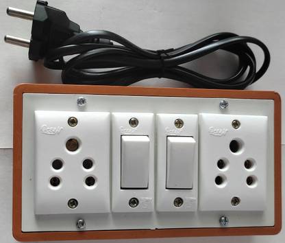 IPY Extension Board 2 Socket ,2 Switch with Main Lead 2 Yard 2 Socket ...