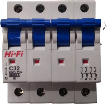 HI-FI Four Pole MCB B/C Series 10KA 810146....pack of 1 MCB Price in India - Buy HI-FI Four Pole ...