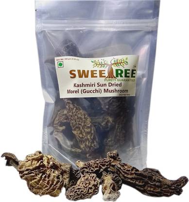 SweeTree Kashmiri Sun Dried Morel (Guchhi) Mushrooms (Assorted Size ...