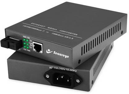 SECUREYE Pack of 2 Single Mode Fiber Media Converter 2 Ports 100 Mbps ...