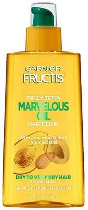 GARNIER Fructis Triple Nutrition Marvelous Oil Hair Elixir with Avocado ...