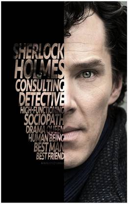 Sherlock Holmes Wall Poster For Room Paper Print - Movies, Decorative ...