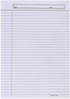 Flipkart.com | KRASHTIC A4 Size Ruled White Project Sheet One Side ...