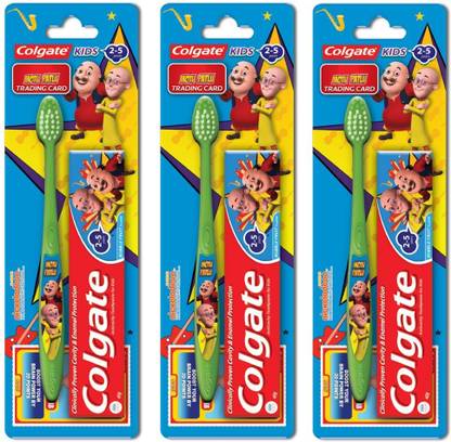 Colgate Kids (2-5 years) Motu Patlu Toothpaste + Toothbrush Combos (6 ...