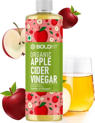 BOLDFIT Organic Apple Cider Vinegar With Mother Acv For Weight Loss 100 ...