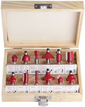 Inditrust 1/4" (6.35MM SHANK) SPECIALLY DESIGNED FOR WOODWORKING Rotary ...