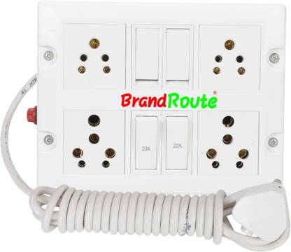 BrandRoute Power Modular Extension Board Fitted with:-Heavy Duty 4 Mtr ...