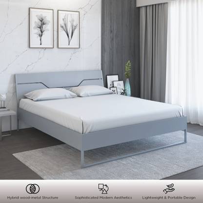 Nilkamal SLEEP Grande Engineered Wood Queen Bed Price in India - Buy ...