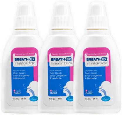 Leeford Breath-Ex Inhalation Drops - Relief from Cold, Cough & Headache ...