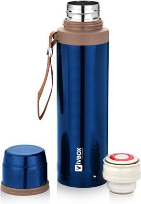 iVBOX ®Sports-750 Thermos Steel Push Button Lid Flask Hot & Cold 750 ml ...