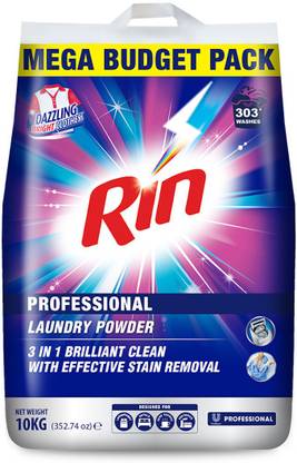 Rin Lavender Scent Professional Laundry Detergent Washing Powder 10kg ...