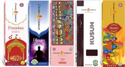 PRABHU SHRIRAM Strawberry-Dhyan-Vatika-Kusum-Bhakti Incense Agarbatti ...