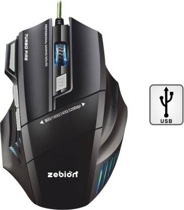 zebion NEON Wired Ambidextrous Optical Gaming Mouse - zebion : Flipkart.com