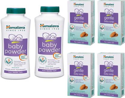 HIMALAYA Baby talcum Powder 2* 50+ genital soap 4*75g - | Buy Baby Care ...
