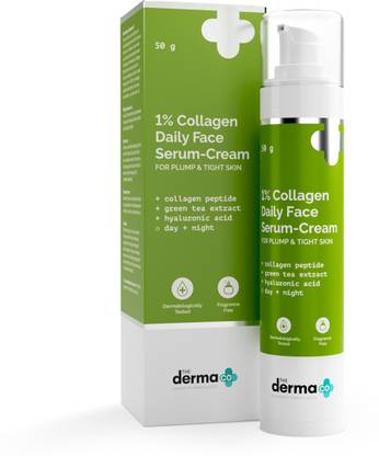 The Derma Co 1% Collagen Daily Face Serum-Cream For Plump & Tight Skin ...