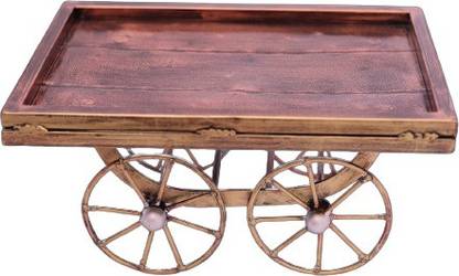 stylzo Wooden Vegetable thela For living room and Decorative Showpiece ...