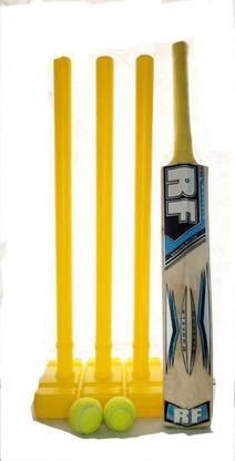 VICKEY SPORTS CRICKET COMBO PACK OF 3 BAT STUMPS AND BALL Cricket Kit ...