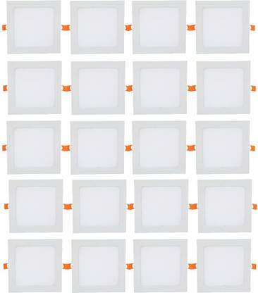 SAARA 12 Watt LED Square False Ceiling Panel Light for Indoor (Cool ...