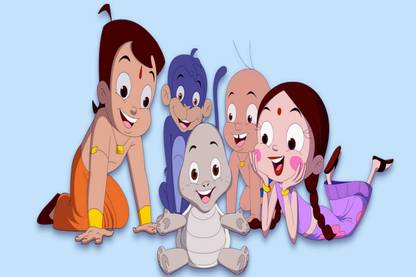 Cute Cartoon Poster|"Chhota Bheem" Cartoon Poster For Kids|Wall Poster ...