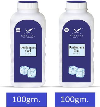 Krystal Cosmetics Gentleman's Cool Cool Talcum Powder (Pack Of 2) 200gm ...