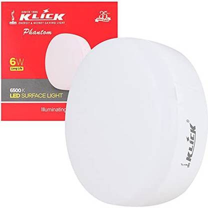 KLICK 6 Watt Round LED Downlight Ceiling Light for Home & Offices (Red ...