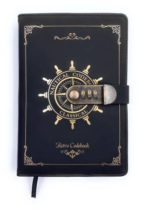 24x7eMall Lock Diary Black Gold A5 Diary Ruled 230 Pages Price in India ...